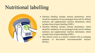 Nutritional labelling & European Regulation on Novel Foods and Novel ...