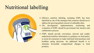 Nutritional labelling & European Regulation on Novel Foods and Novel ...