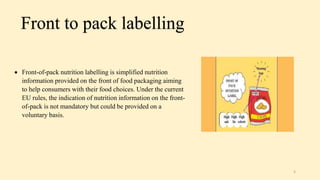 Nutritional labelling & European Regulation on Novel Foods and Novel ...