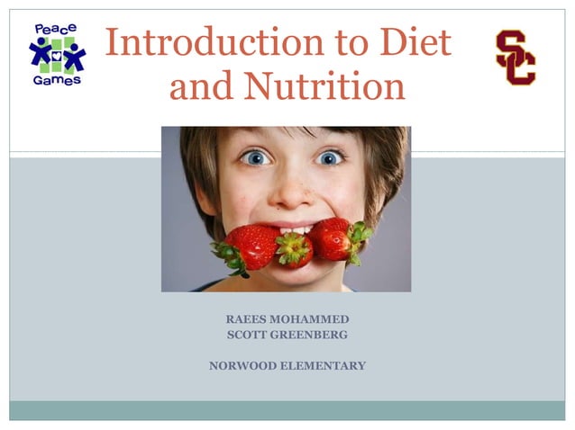 Introduction to Nutrition and Diet | PPT