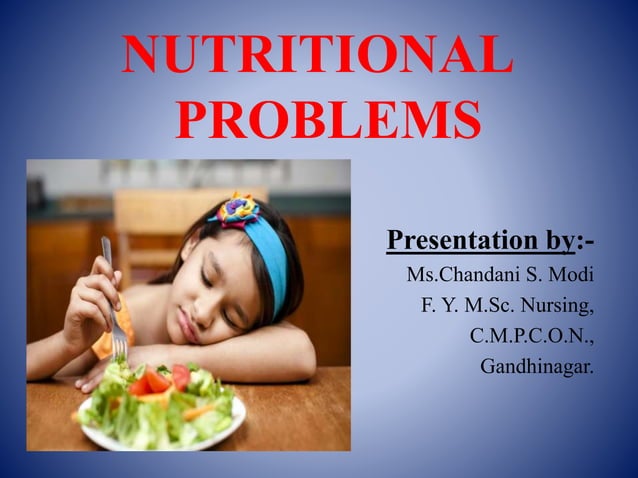 Nutritional problems | PPTX | Blood Disorders | Diseases and Conditions