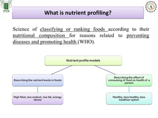 Nutritional profiling and chemical analysis of food | PPTX