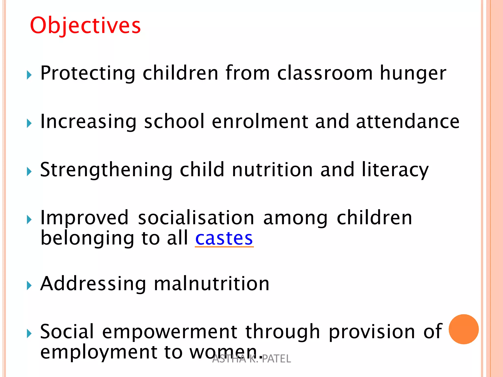 Nutritional Programme in India | PPTX