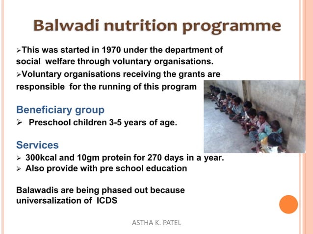Nutritional Programme in India | PPTX