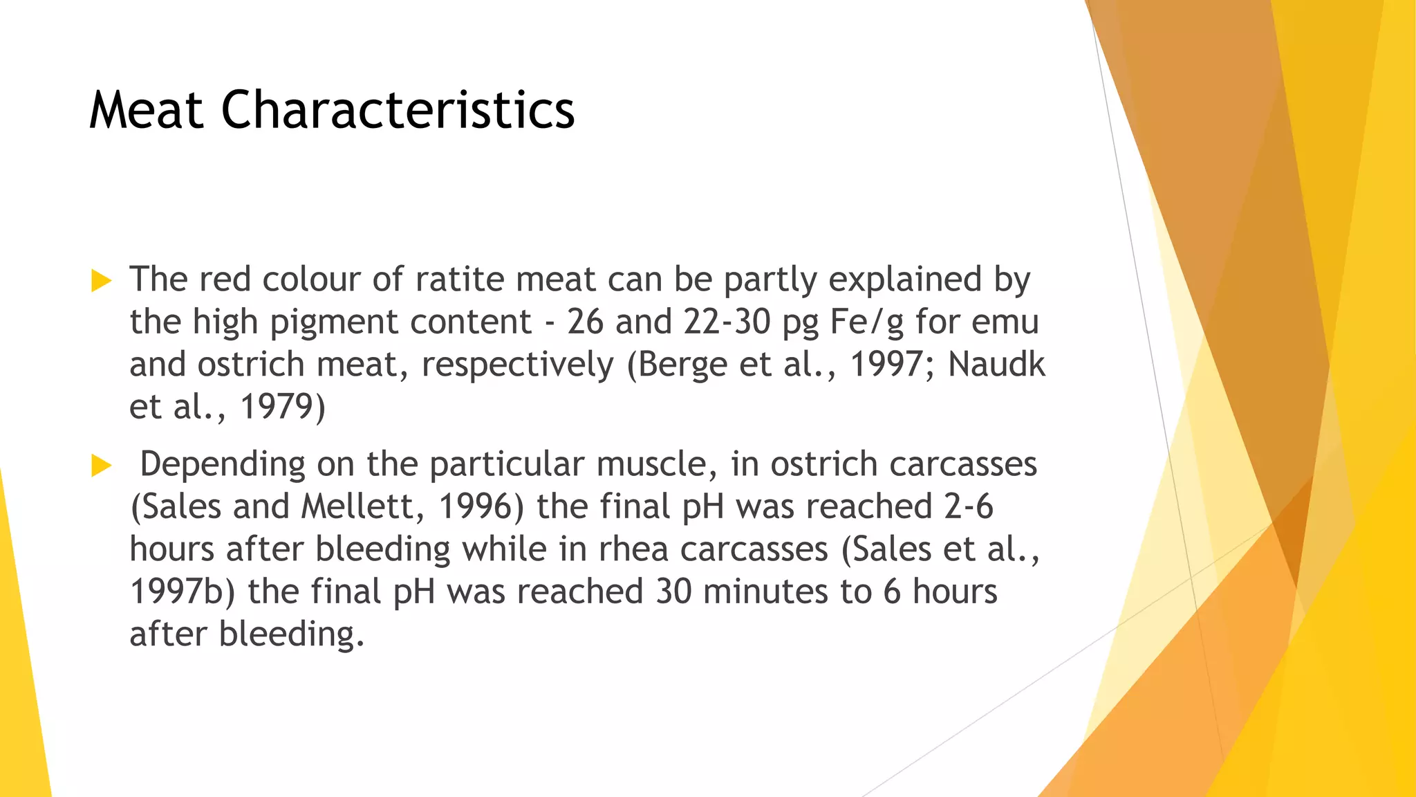 Nutritional qualities of various poultry meat | PPTX