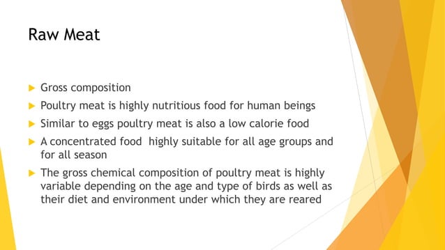 Nutritional qualities of various poultry meat | PPTX | Chemistry | Science
