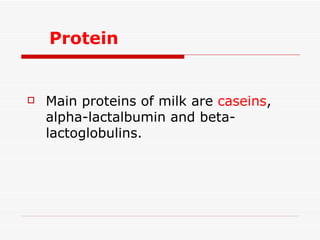 Nutritional quality of dairy products | PPT