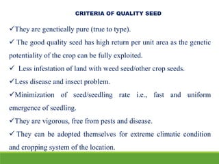 Nutritional quality of seeds | PPT
