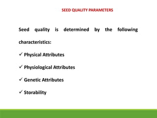 Nutritional quality of seeds | PPT