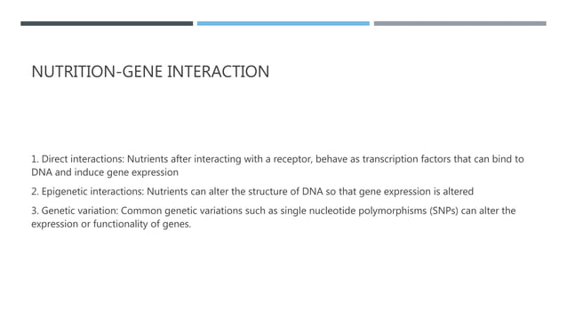 Nutritional regulation of gene expression | PPTX | Genetics | Science