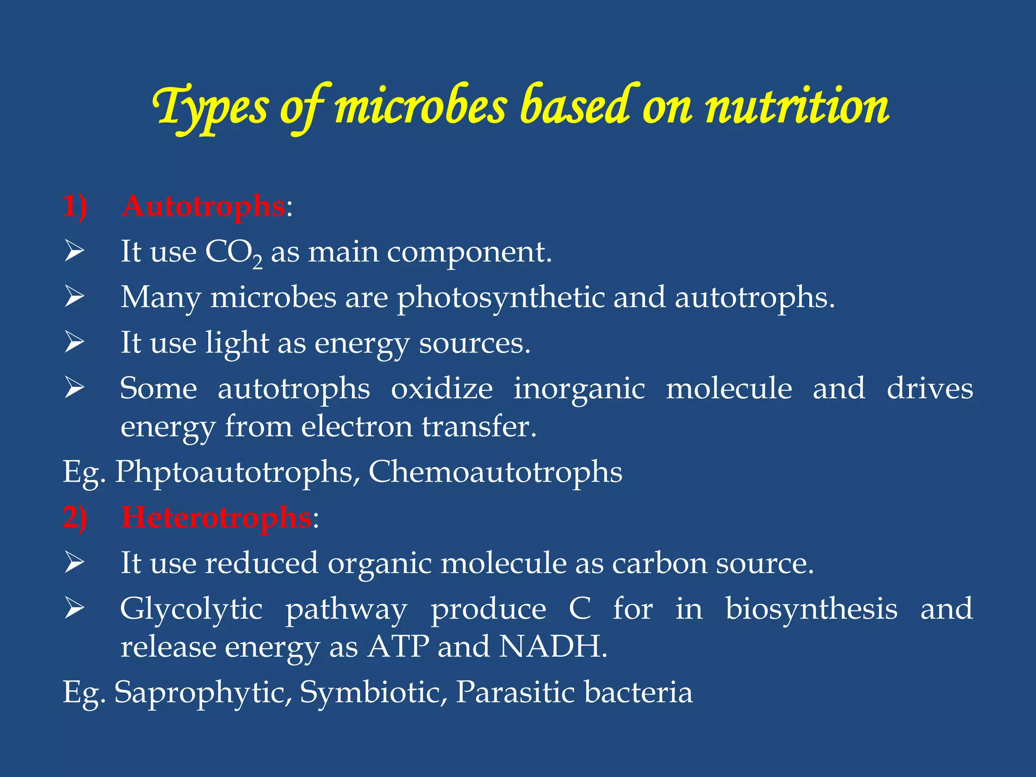Nutritional requirement of microbes | PPTX