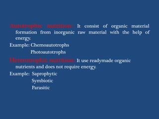 Nutritional requirement of microbes | PPTX
