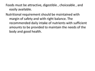 Nutritional requirement ppt | PPTX