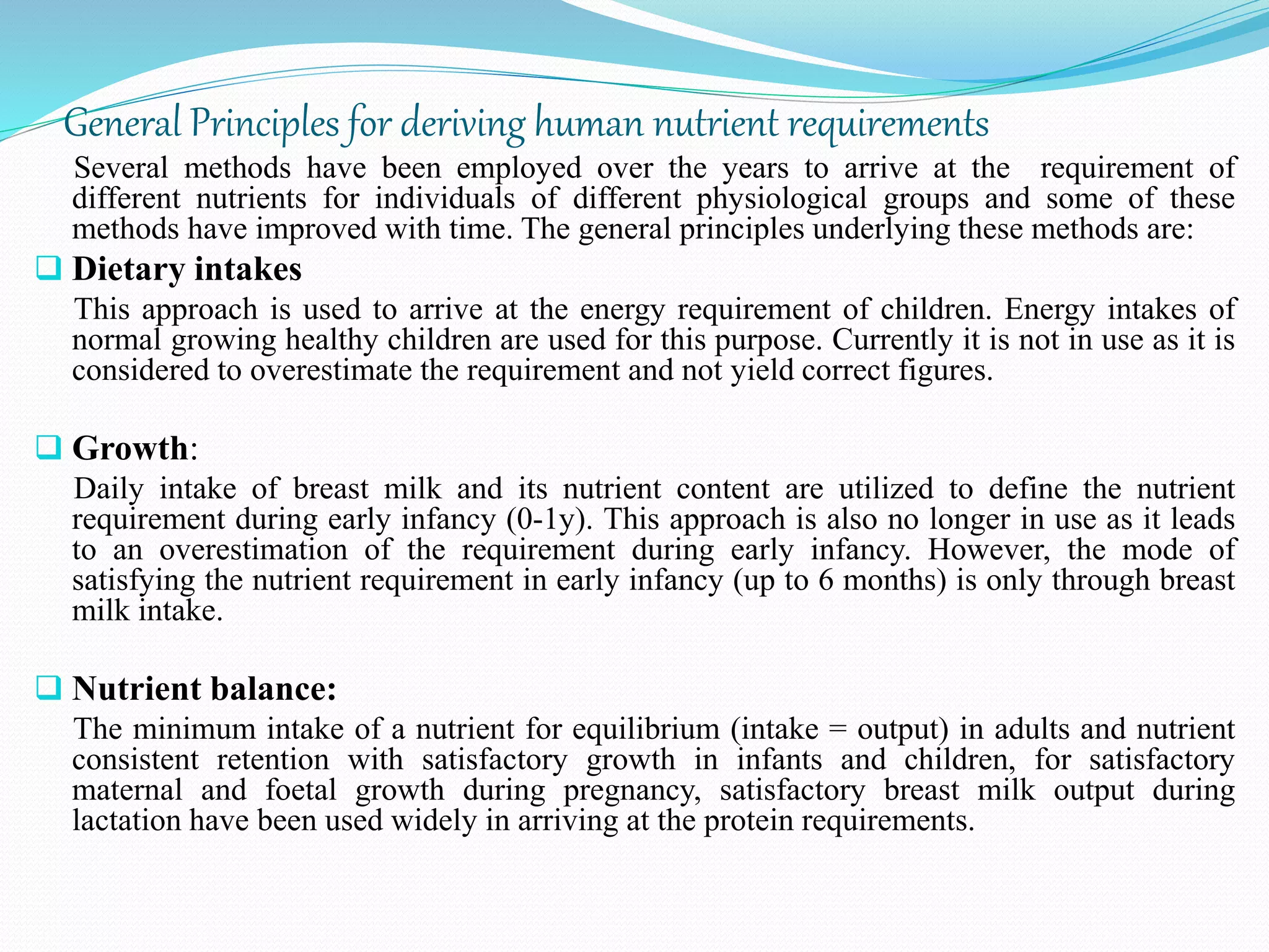 Nutritional requirements | PPTX