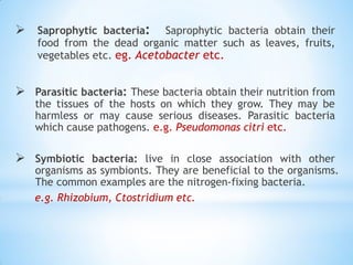 Nutritional requirements in bacteria | PDF