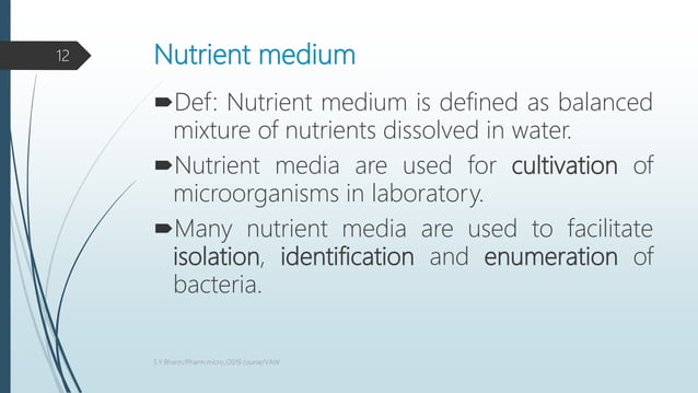 Nutritional requirements of bacteria and nutrient media (2) copy | PPT