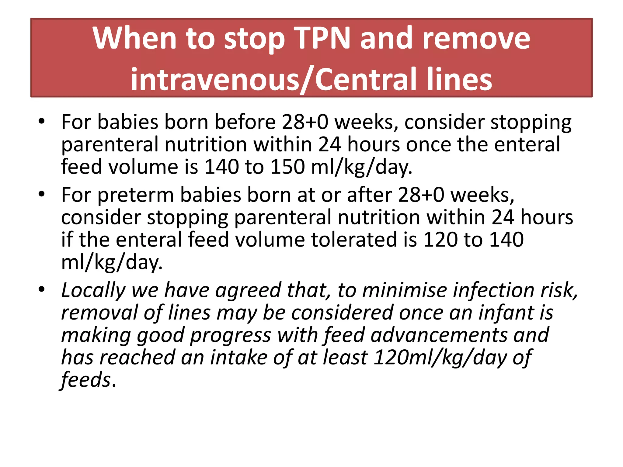 Nutritional requirements of premature INFANT | PPTX