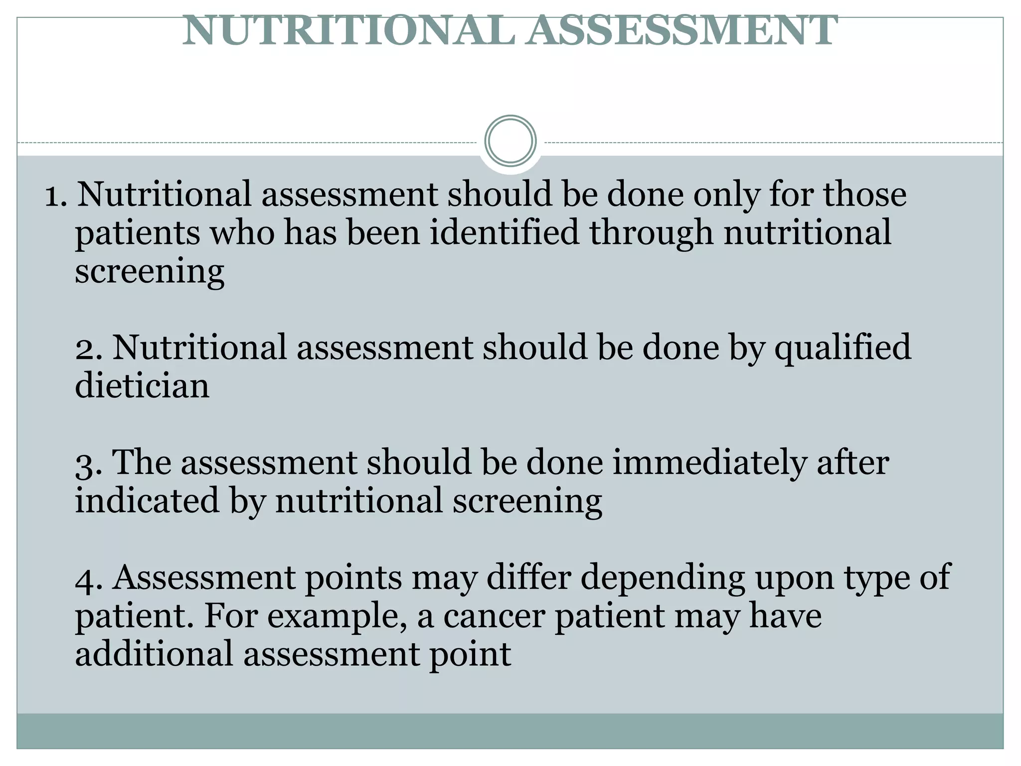 Nutritional Screening and Nutritional Assessment NABH base hospital.pptx