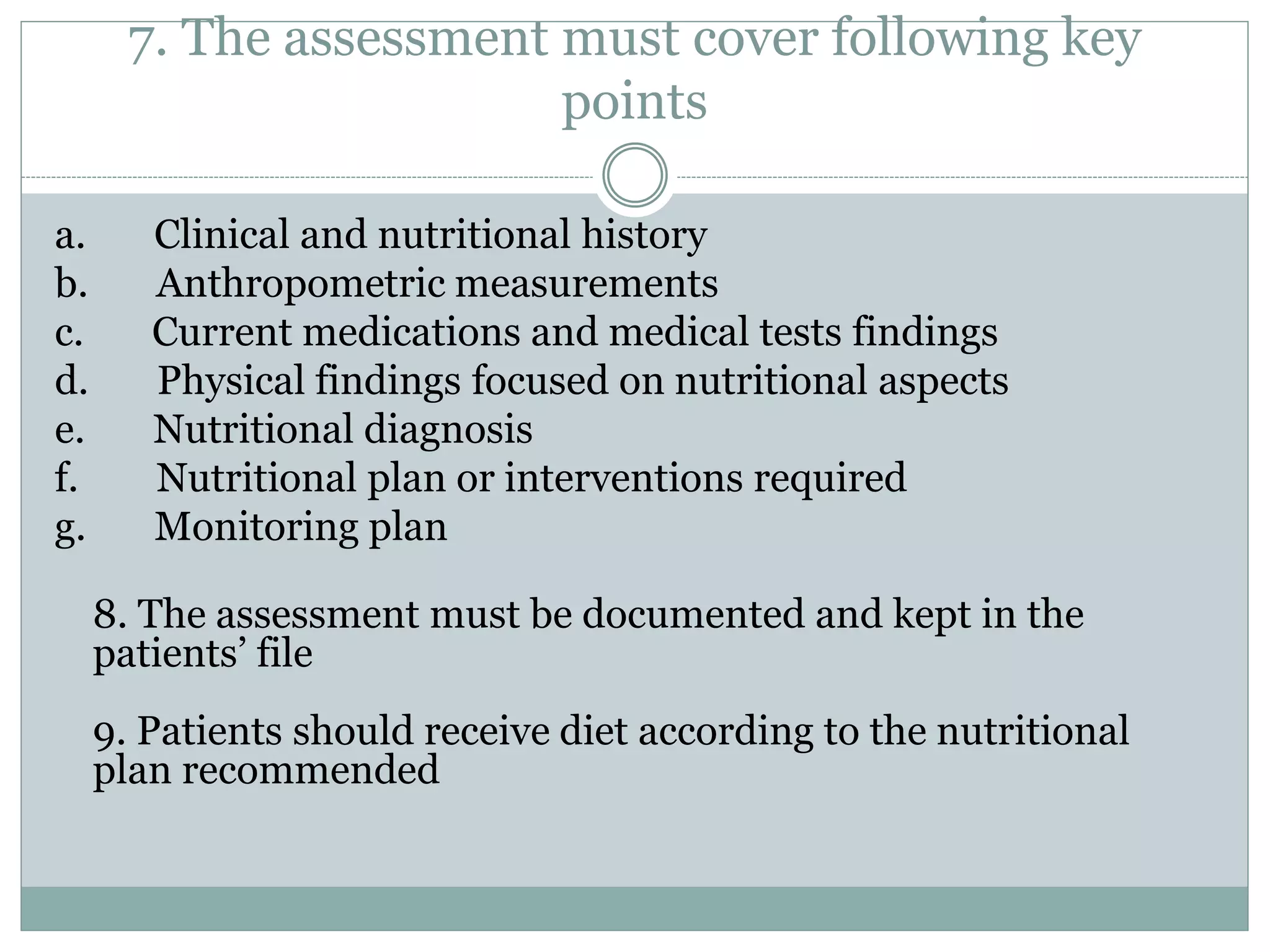 Nutritional Screening and Nutritional Assessment NABH base hospital.pptx