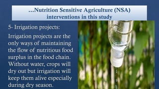 Nutritional Sensitive Farming (Agriculture) | PPT
