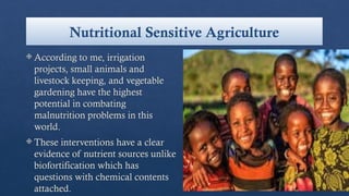 Nutritional Sensitive Farming (Agriculture) | PPT