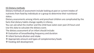 Nutritional status of infants | PPTX