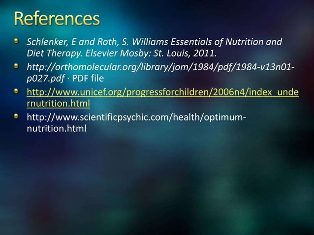 Nutritional status types | PPTX