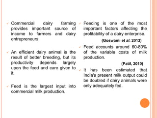 Nutritional Strategies to Economize Cost of Production in Dairy Animals ...
