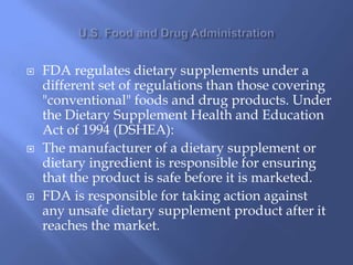 Nutritional supplements hw499unit4assignment | PPT