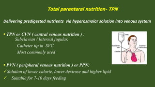 Nutritional support in surgical patients | PPTX