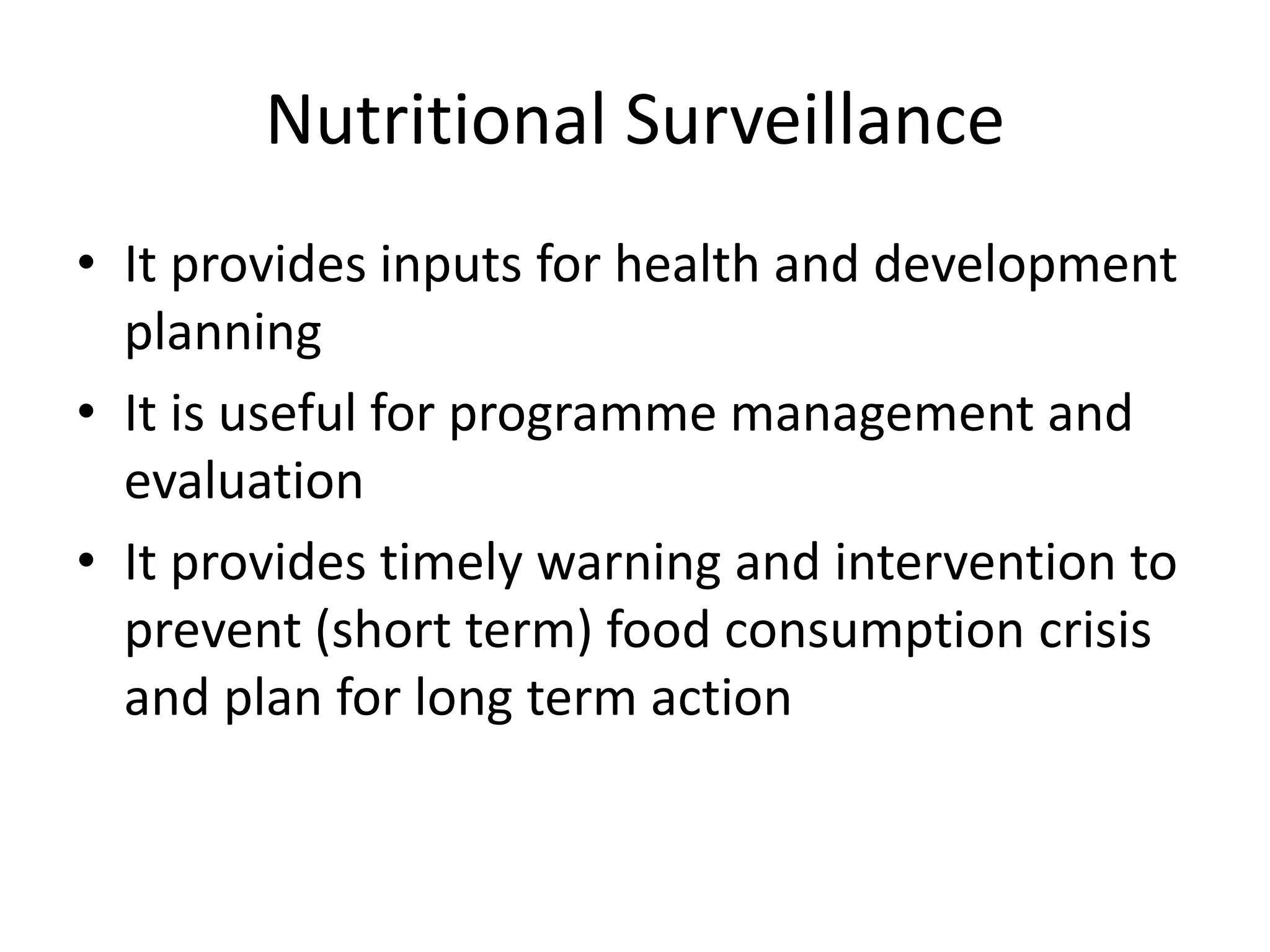 Nutritional surveillance | PPTX