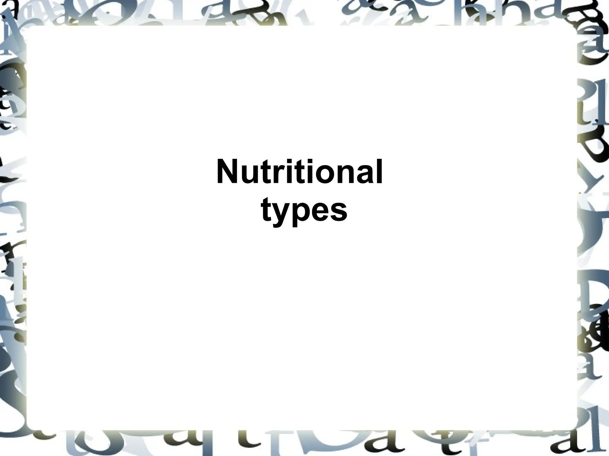 Microbial Nutritional types with examples | PPTX