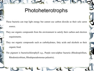 Microbial Nutritional types with examples | PPTX