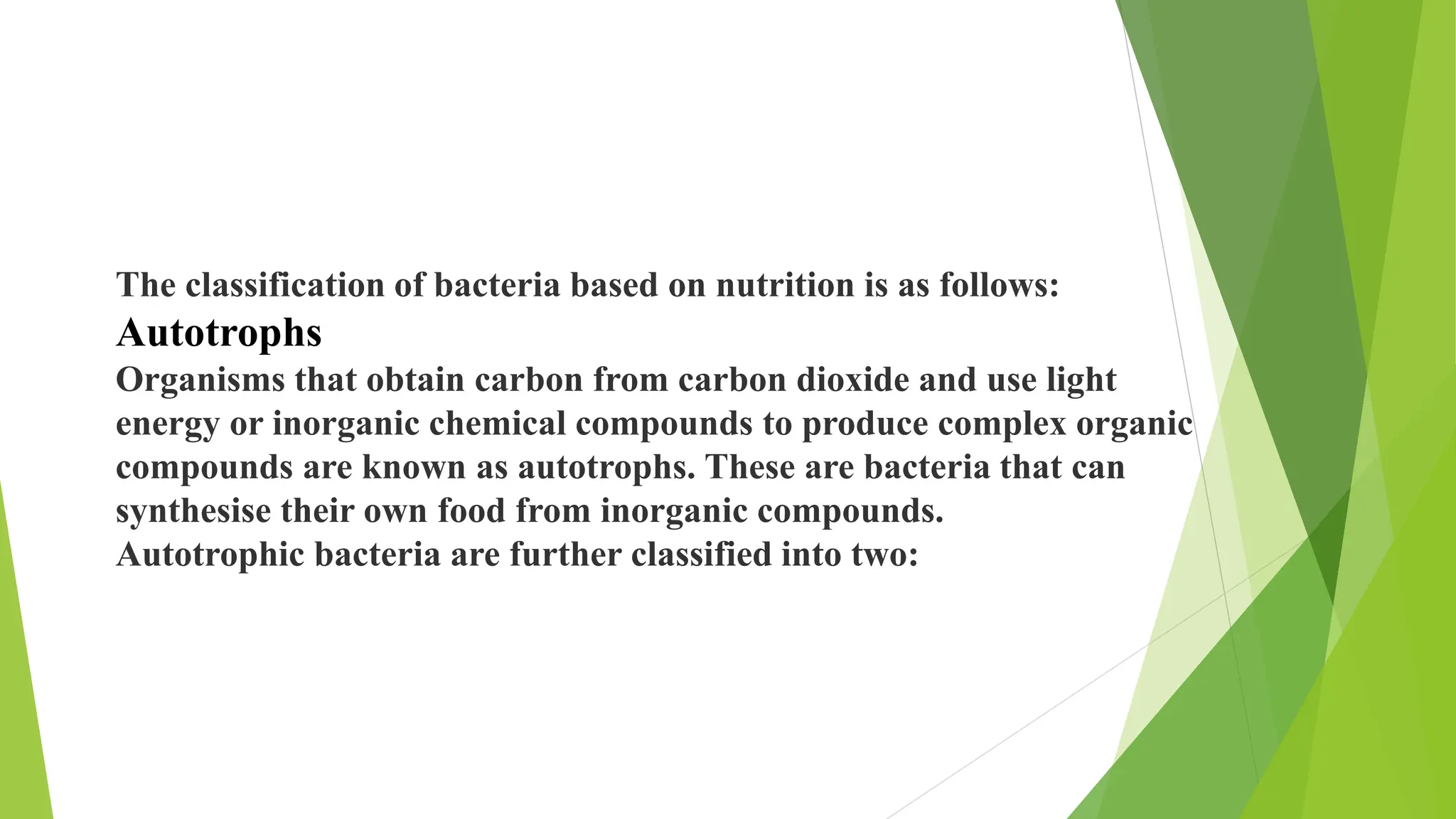 Nutritional Types of Bacteria - Classification of bacteria based on ...