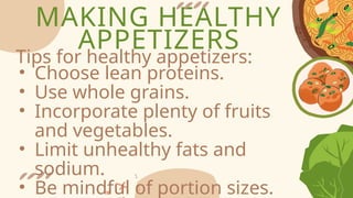 Nutritional Value of Appetizers PPT .pptx