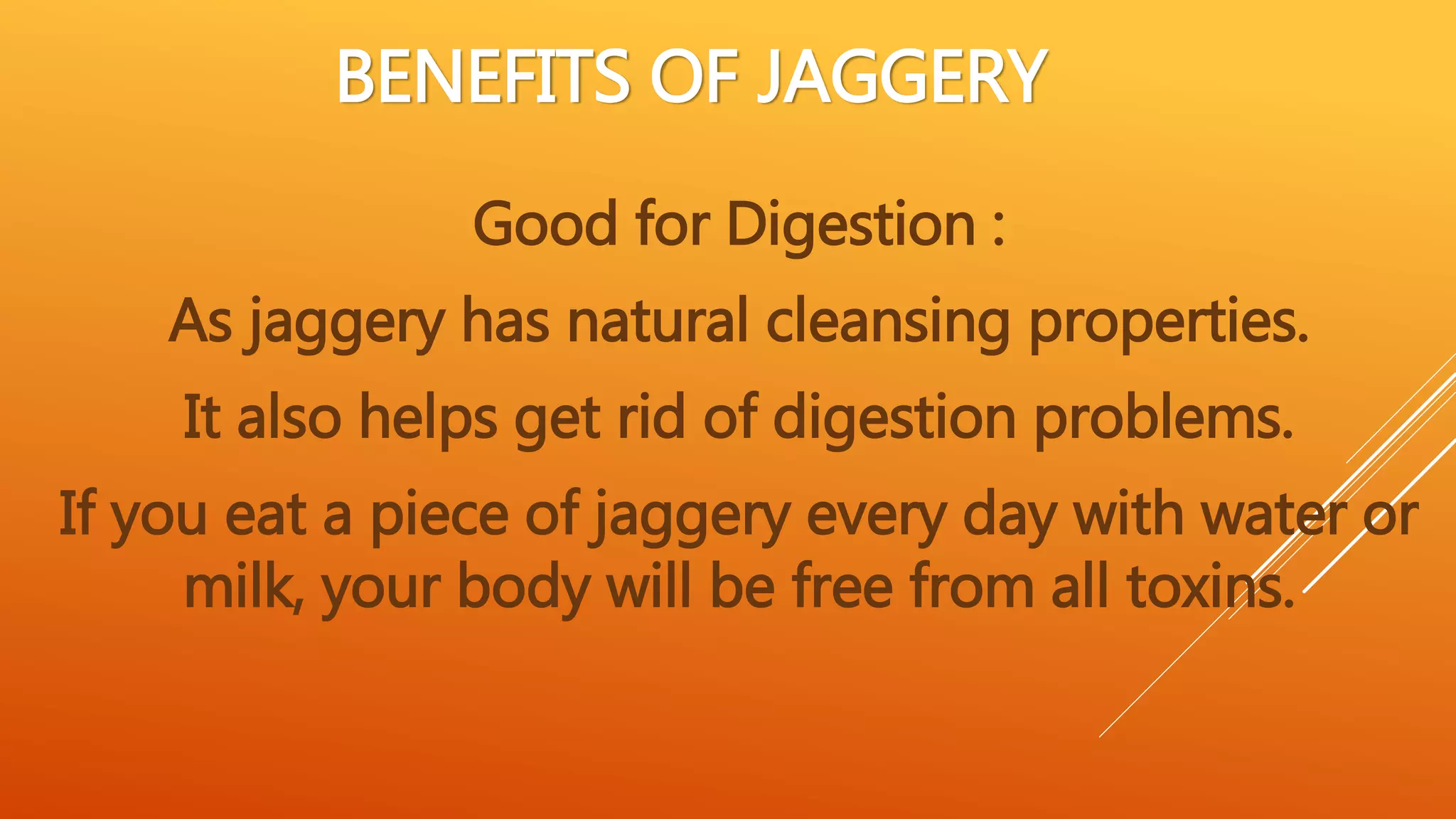 Nutritional value of jaggery | PPTX | Nutrition | Healthy Living