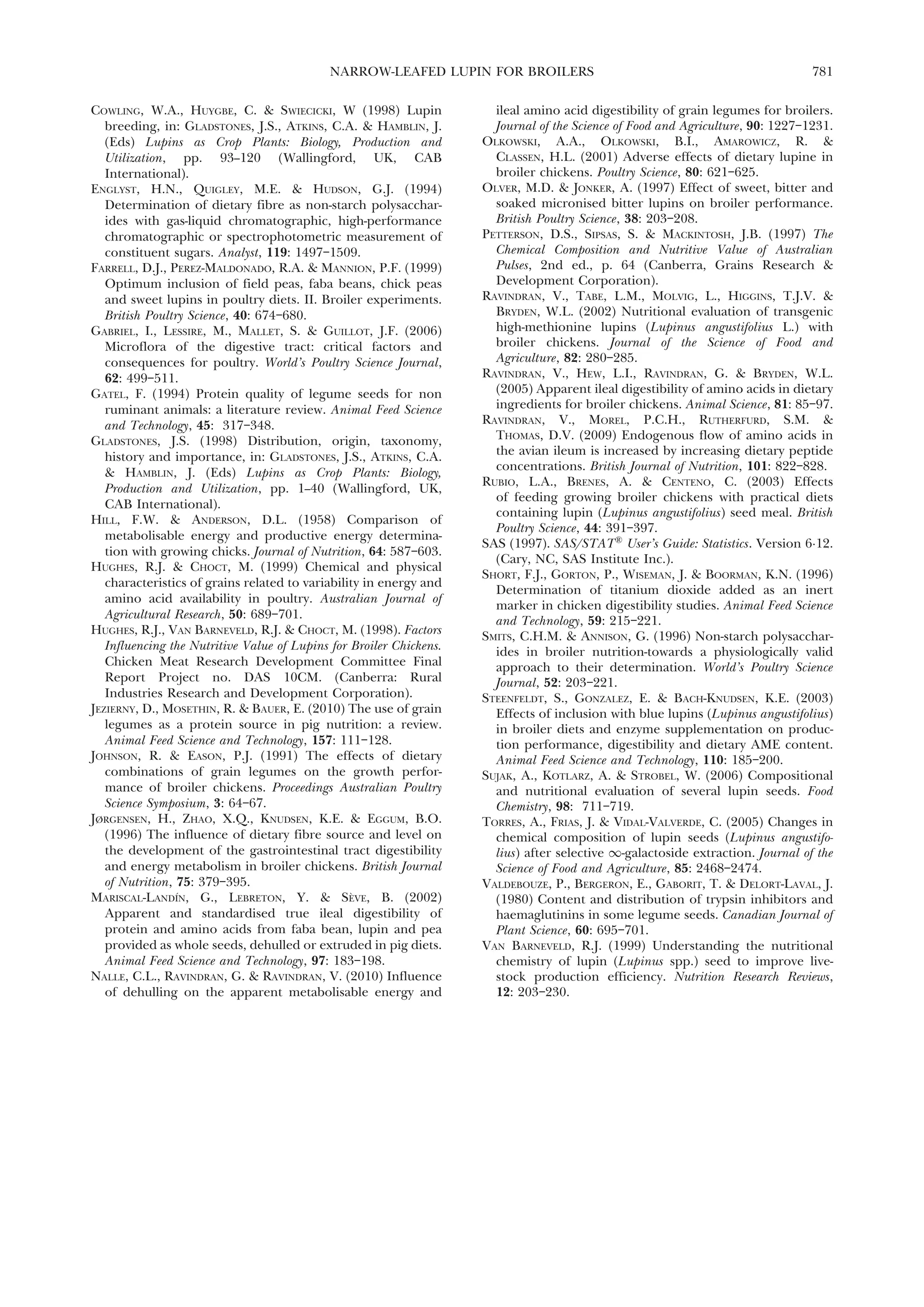 Nutritional value of narrow-leafed lupin (Lupinus angustifolius) for ...