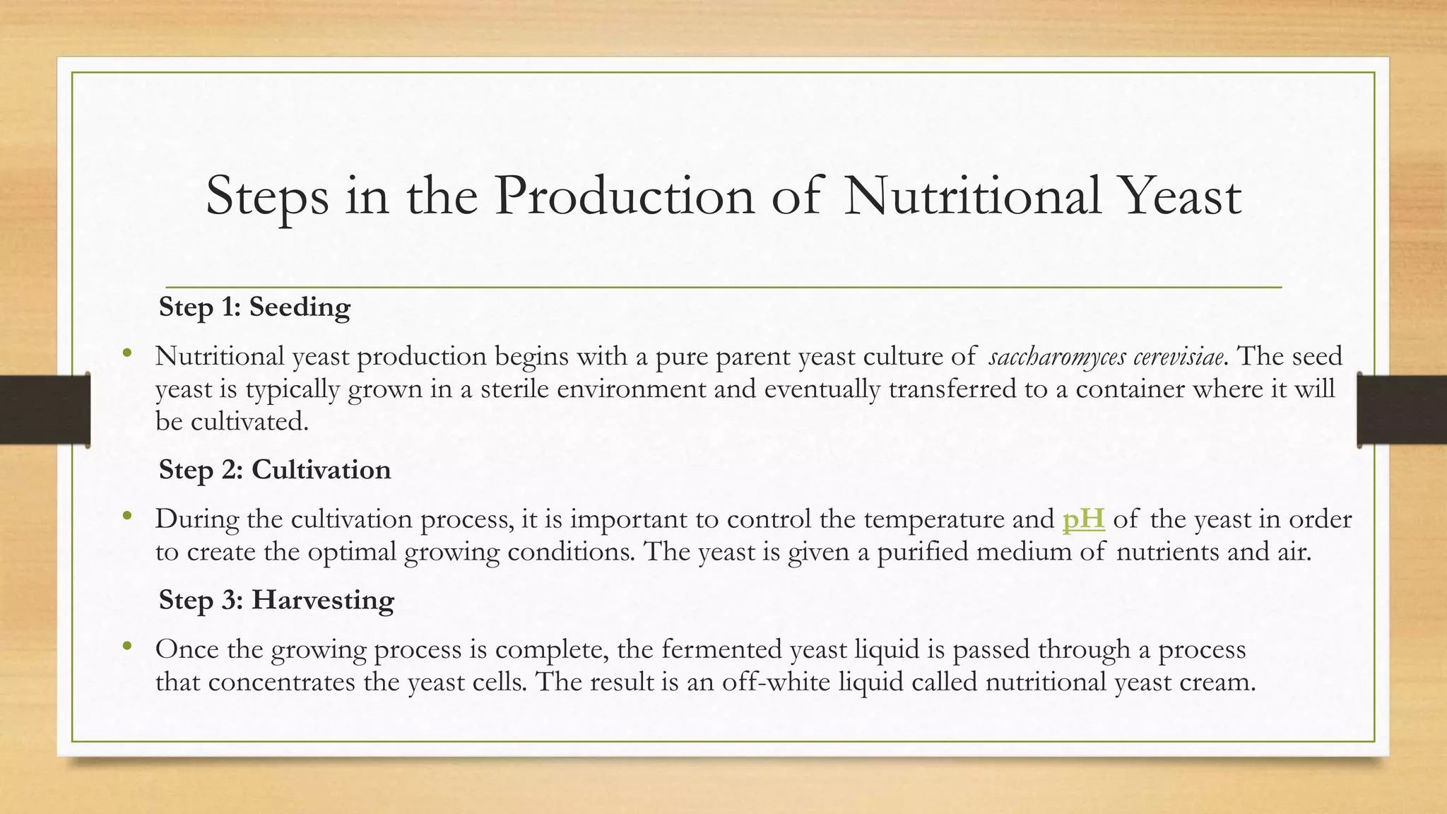 Nutritional yeast (dietary yeast) | PPTX