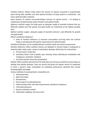 Nutrition and caloric_balance | PDF