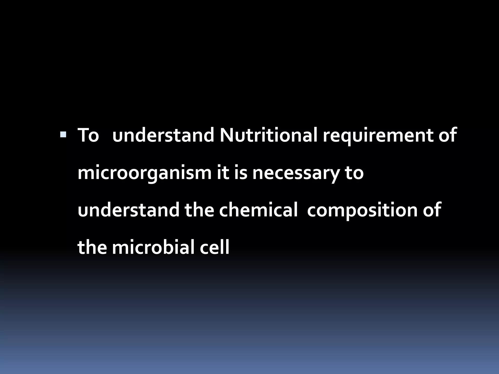 Nutrition of microorganism 21 04-11 | PPTX