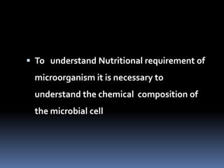Nutrition of microorganism 21 04-11 | PPTX