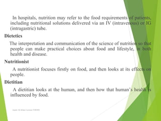 Nutrition and dietetics | PPT
