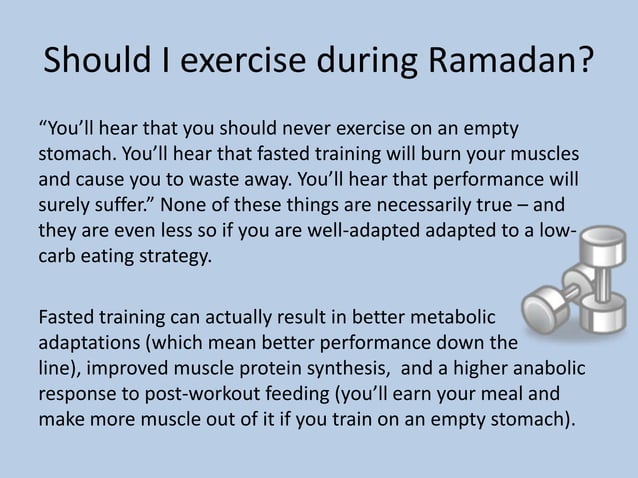 Nutrition and exercise during ramadan | PPTX