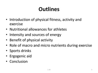 Nutrition and fitness | PPTX