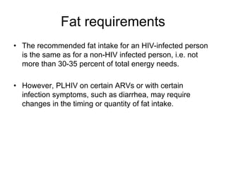 Nutrition and HIV.pptx clinical nutrition | PPTX