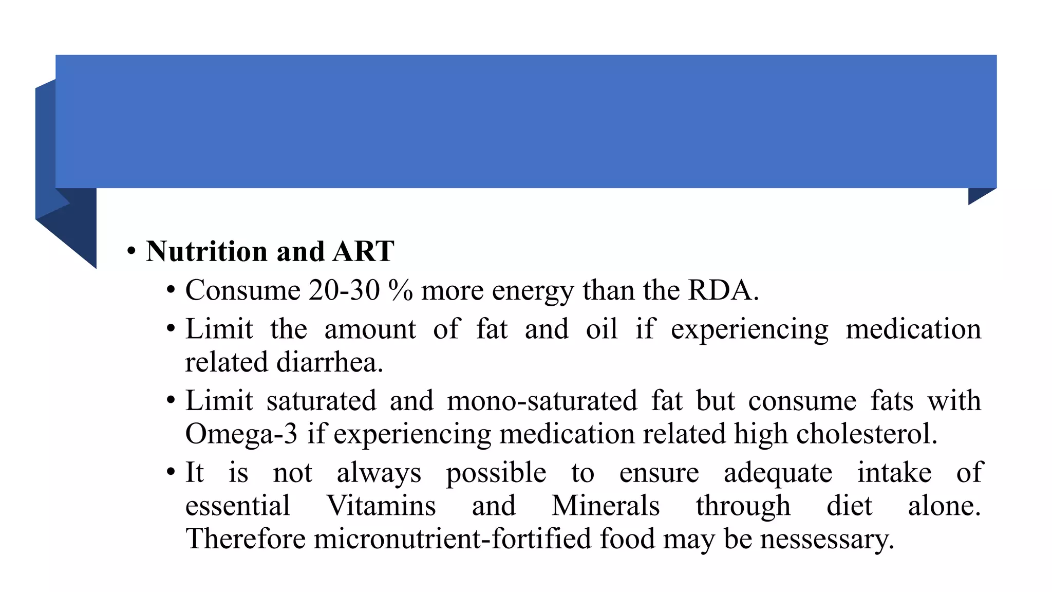 Nutrition and HIV/AIDS | PPTX