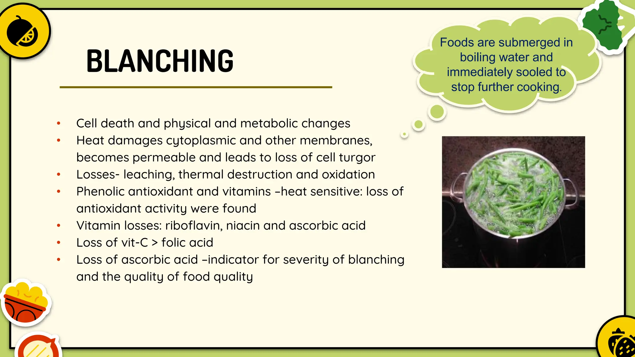 Nutritional implications of food processing-causes for loss of ...