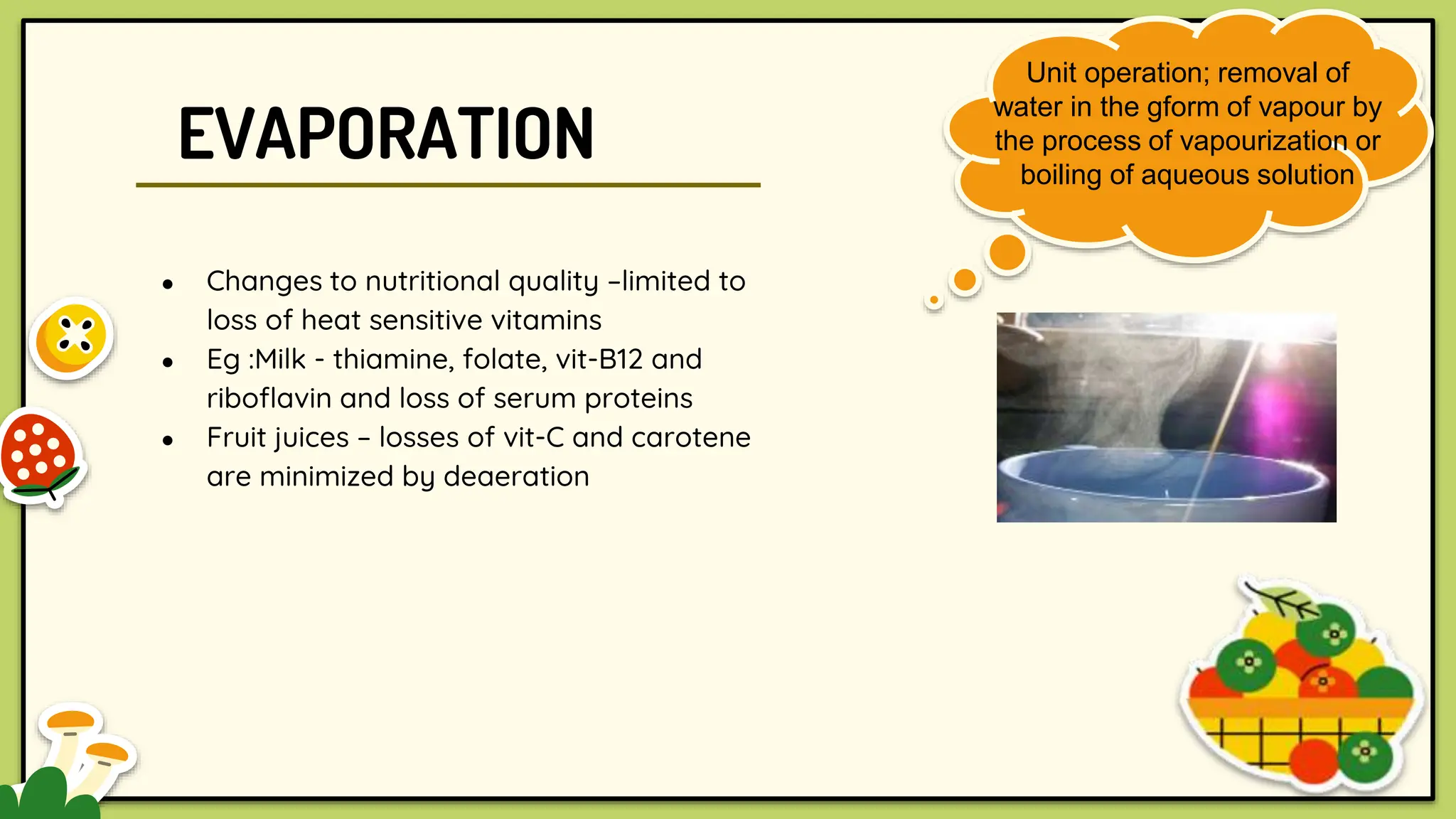 Nutritional implications of food processing-causes for loss of ...