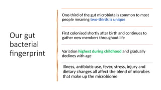The gut microbiome, diet and mental health connection | PPTX