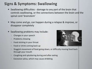 Nutrition and MS | PPTX | Brain and Nervous System Disorders | Diseases ...